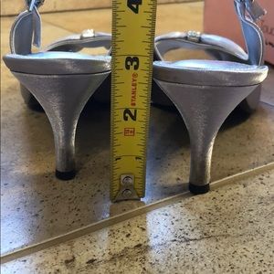 Touch of Nina | Shoes | Silver 3 Inch Heels | Poshmark